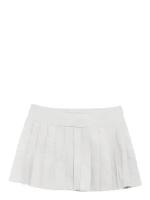Norma Kamali Pleated Pickleball Mini Skirt - Grey