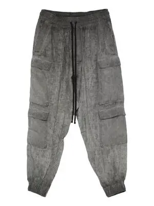 THOM KROM Drawstring Cargo Pants - Grey