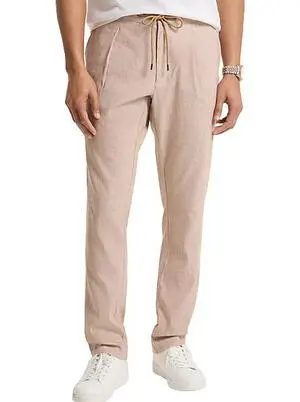 Michael Kors Linen Blend Pants - Brown
