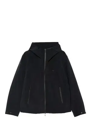 Emporio Armani Hooded Zip-up Jacket - Blue