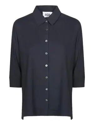 Alpha Studio Buttoned Shirt - Blue