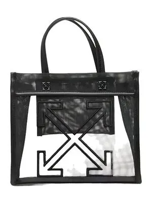Off-White Mesh Market Tote Bag - Black
