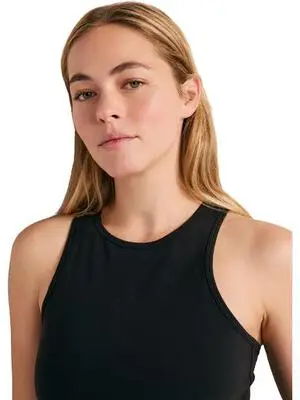 HAVEN WELL WITHIN Balance Organic Cotton Tank Black