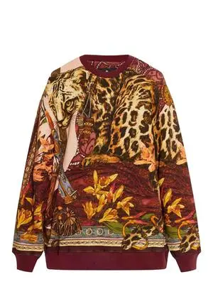 Etro Animal Print Sweatshirt - Red