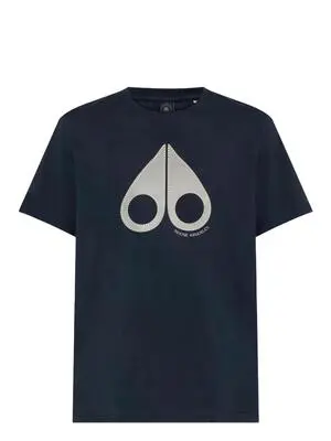 Moose Knuckles Logo-graphic T-shirt - Blue