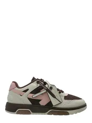 Off-White Out Of Office Arrow-Motif Panelled Sneakers Brown