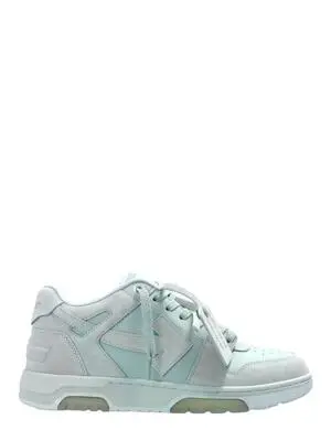 Off-White Out Of Office Suede Arrow-appliqué Sneakers - Blue