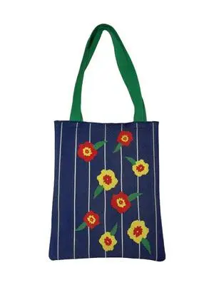 CENTINELLE Garden Flowers Knit Tote Bag