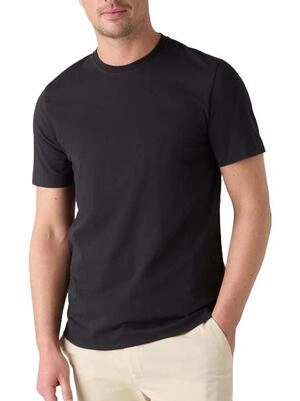 Robert Talbott Stretch Jersey Dean Tee - Classic Black
