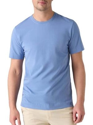Robert Talbott Stretch Jersey Dean Tee - Classic Legacy Blue