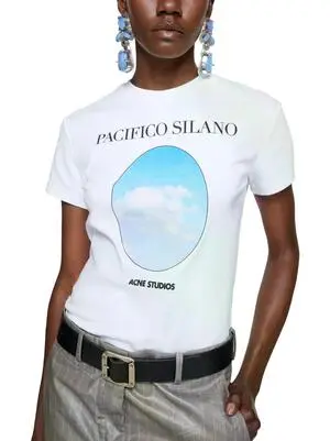 Acne Studios Logo-print T-shirt - Blue