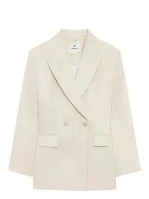 ANINE BING Tiphaine Double-breasted Blazer - Neutrals