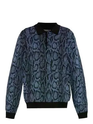 Carhartt Work In Progress Patterned Polo Shirt - Blue