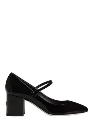 DOLCE & GABBANA Square-Toe Block-Heel Pumps