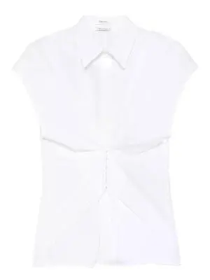 Alexander McQueen Twist-front Shirt - White