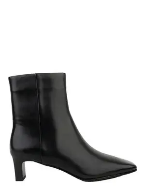LINDA BAUMANN Mid Heel Ankle Boots - Black
