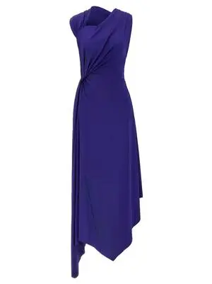 Victoria Beckham Asymmetric Dress - Blue