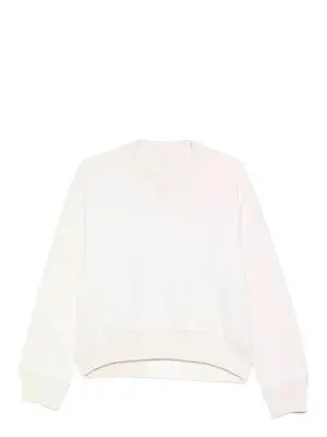 Sacai Crew-neck Long Sleeve Sweater - Neutrals