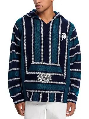 PRIMITIVE SKATE Vib Baja Graphic Poncho - Blue