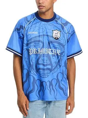 PRIMITIVE SKATE X Sublime Graphic Print Soccer Jersey - Blue