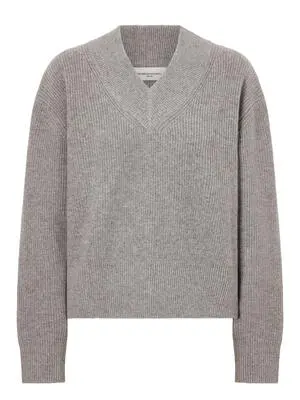 Brandon Maxwell Maris Cashmere Sweater - Gray