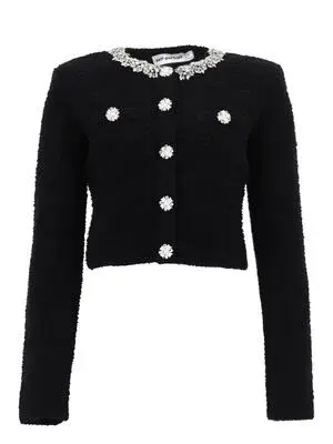 SELF-PORTRAIT Cardigan With Jewel Buttons