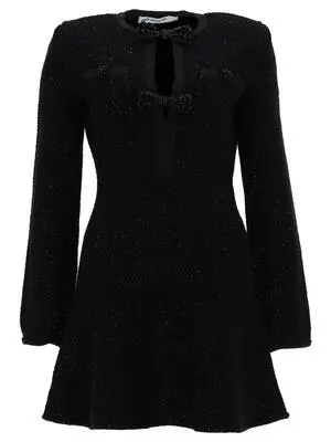 SELF-PORTRAIT Mini Dress With Cut-out - Black