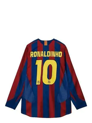 Nike Fc Barcelona Ronaldinho #10 2005/06 Reissue Home Jersey - Multicolor