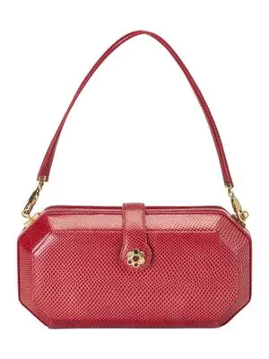Judith Leiber Lizard Minaudière - Red