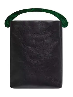 Dries Van Noten Micro Leather Tote Bag - Black