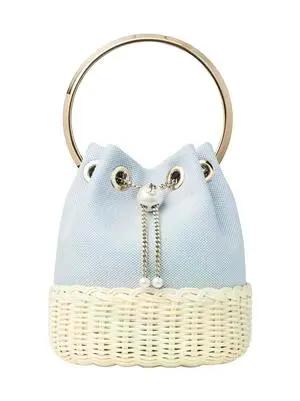 JIMMY CHOO Jimmy Choo Bon Bon Riviera Mix Bucket Bag Blue