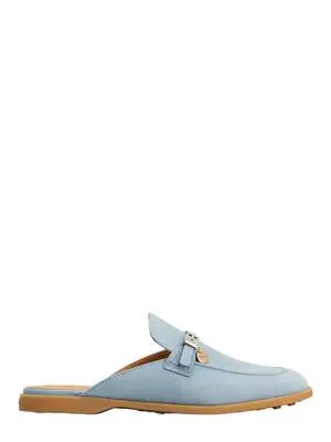 TOD'S Leather Mules - Blue