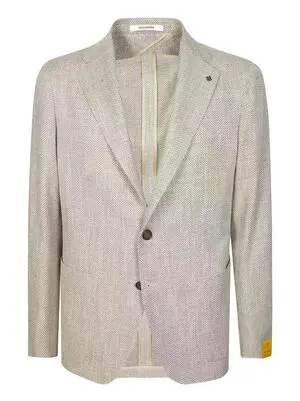 Tagliatore Herringbone Single-breasted Jacket - Grey