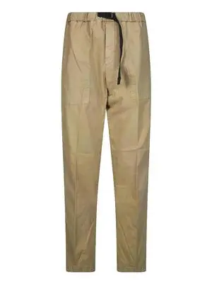 WHITE SAND Ripstop Cotton Trousers - Neutrals