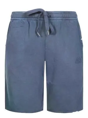 SUN 68 Distressed Drawstring Shorts - Blue