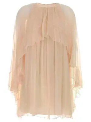 Chloé Ruffled Mini Dress - Pink