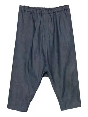 Comme Des Garçons Elasticated-waistband Trousers - Blue