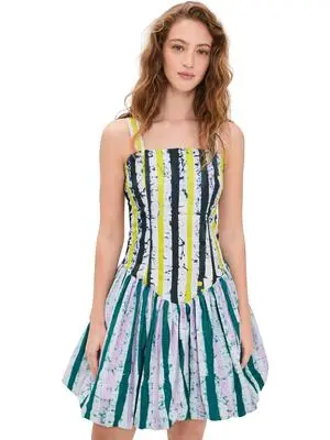 BUSAYO Ayoife Dress In Striped Tie-dye - Multicolored