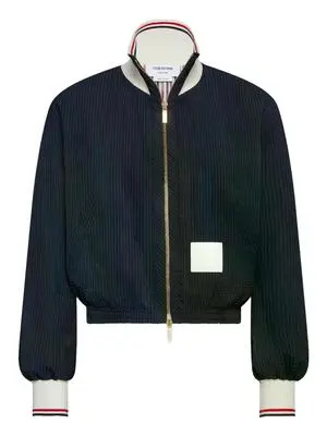 Thom Browne Zip Bomber Jacket - Blue