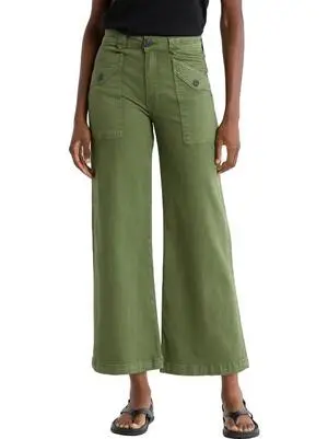 KUT FROM THE KLOTH KUT From The Kloth Meg High-Waist Ankle Wide-Leg Utility Pants
