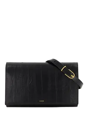 VINCE Eel Embossed Leather Wallet On A String