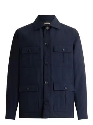 Bally Overshirt In Nylon - Blue