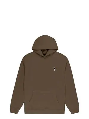 DALIX Astronaut Relaxed Midweight Fleece Pullover Hoodie Walnut