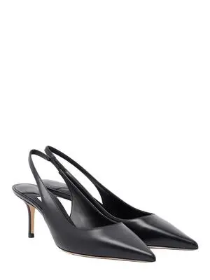 JIMMY CHOO Love Leather Slingback Pumps - Black
