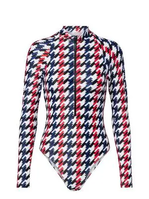 Perfect Moment Houndstooth Swimsuit - Multicoloured
