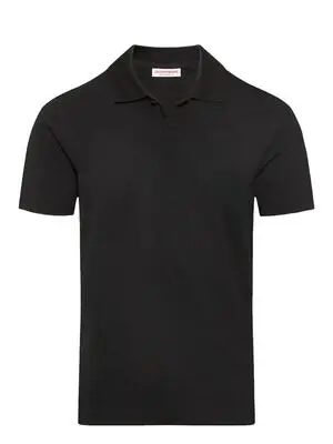 Orlebar Brown Bruno Pique Polo Shirt - Black