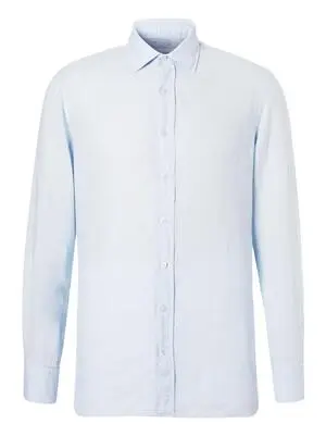 LARDINI Linen Shirt - Blue