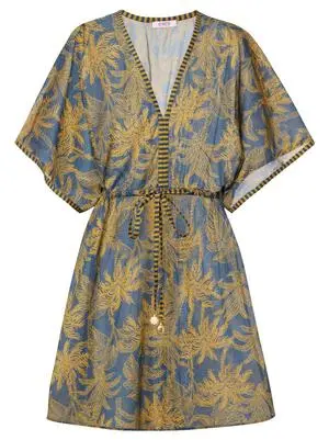 ERES Peninsule Cotton Voile Minidress Multicoloured