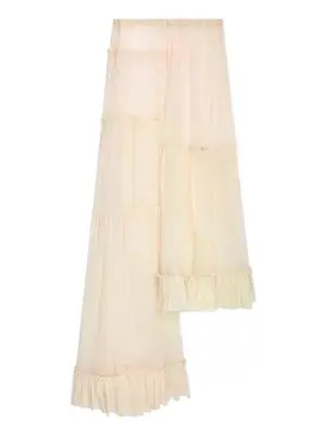 Dries Van Noten Tiered Ruffled Maxi Skirt - Neutrals