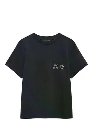 ANINE BING Shelley Graphic T-shirt - Black